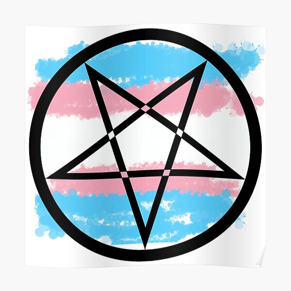 "Trans Pentagram" Poster for Sale by Spartakeith | Redbubble