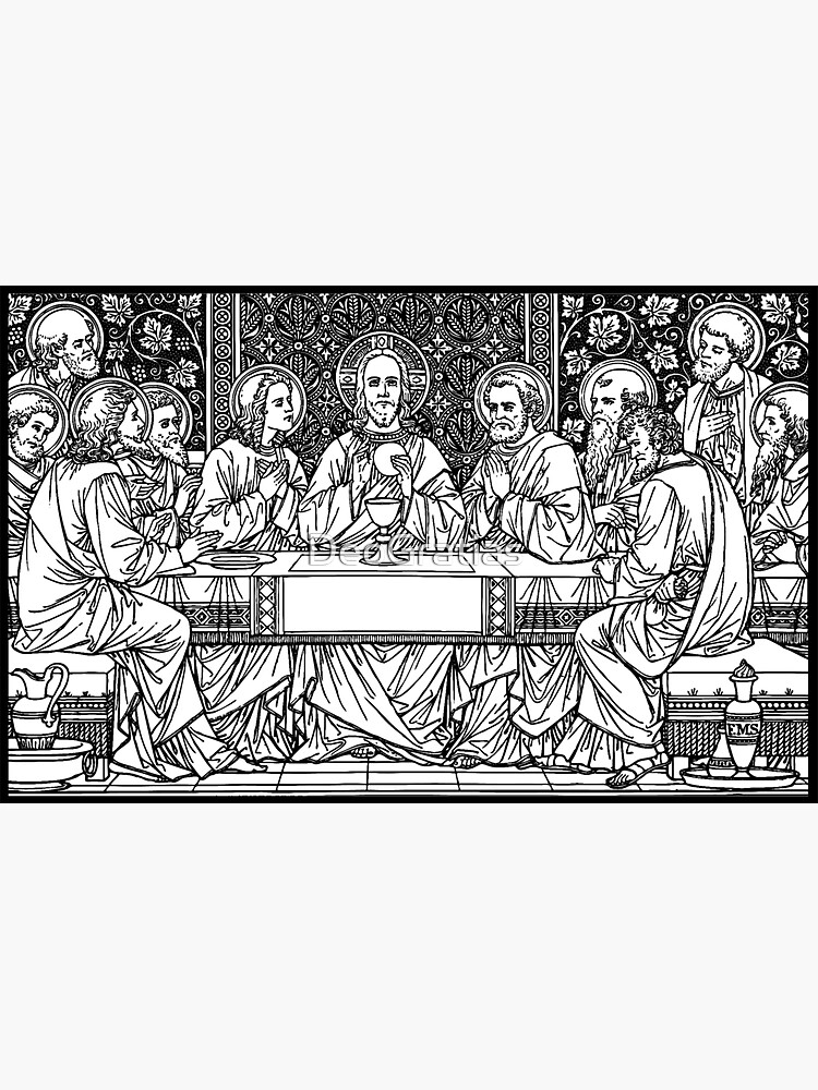 "Last Supper" Sticker for Sale by DeoGratias | Redbubble
