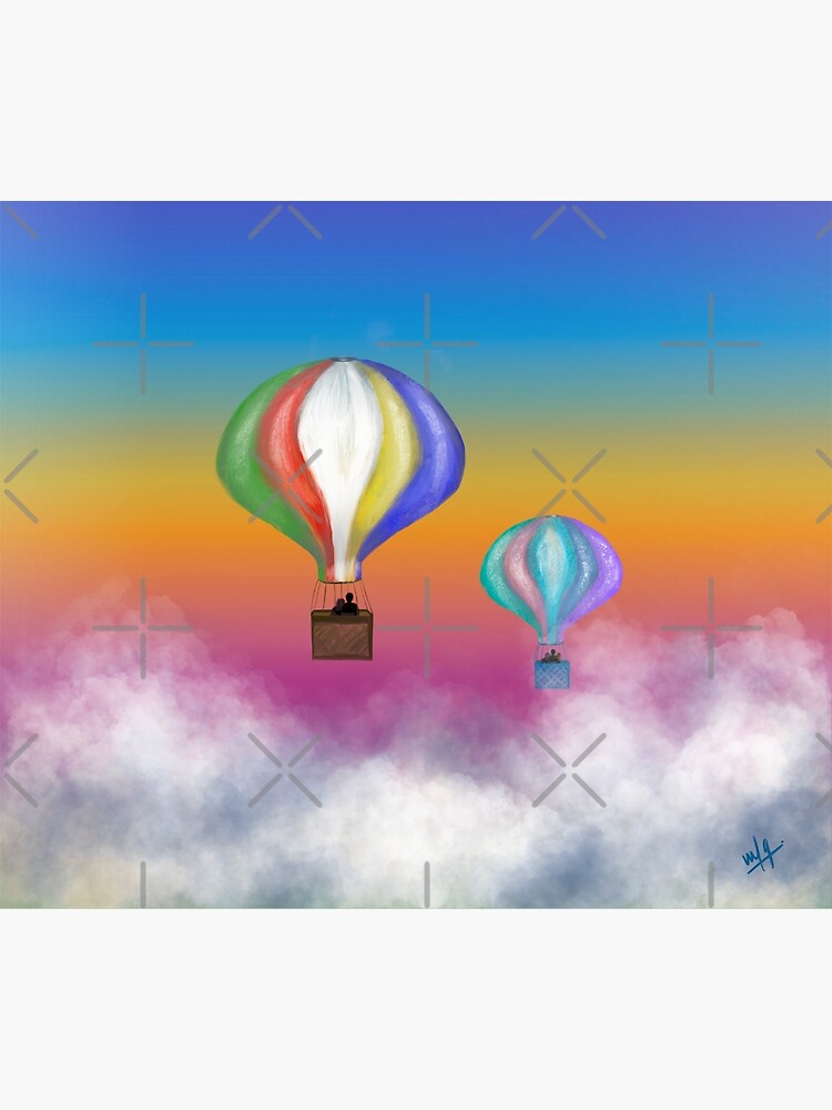 "Colorful Hot Air Balloons And Colorful Sky - Live the dream and rise ...
