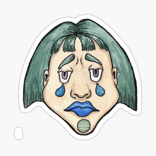 "Sad Girl" Sticker for Sale by GabyJoStratmann | Redbubble