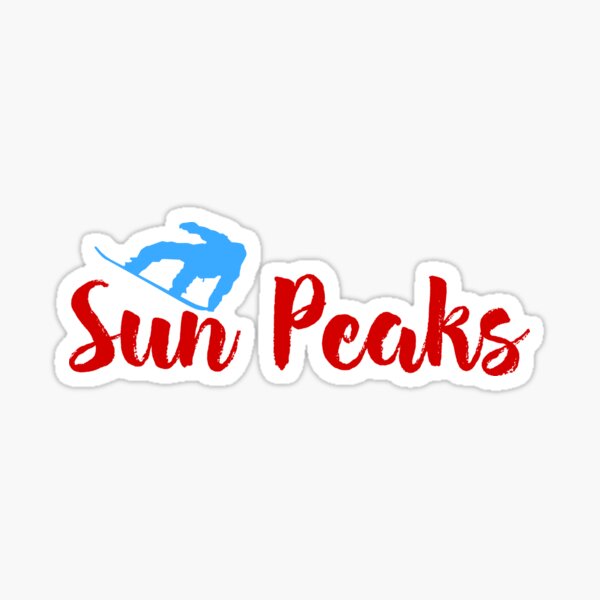 Sun Peaks Stickers | Redbubble