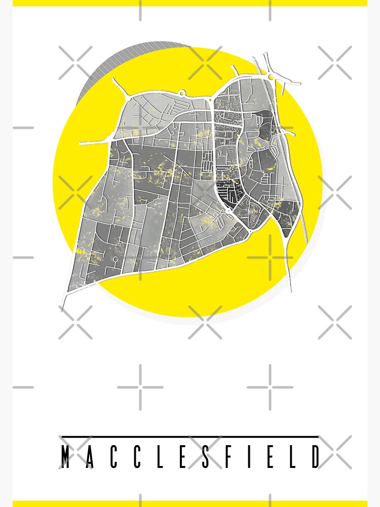 "MACCLESFIELD MAP" Sticker for Sale by axelle1410 | Redbubble