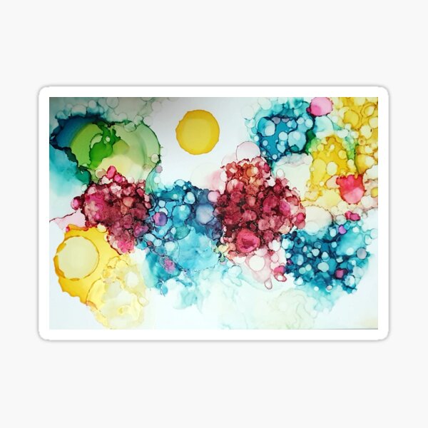 "Alcohol ink art" Sticker for Sale by millie-j | Redbubble