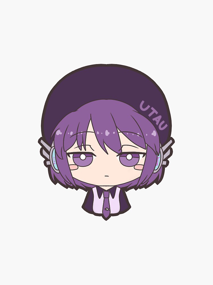 "UTAU Utane Uta (Defoko)" Sticker for Sale by UntramenTaro | Redbubble
