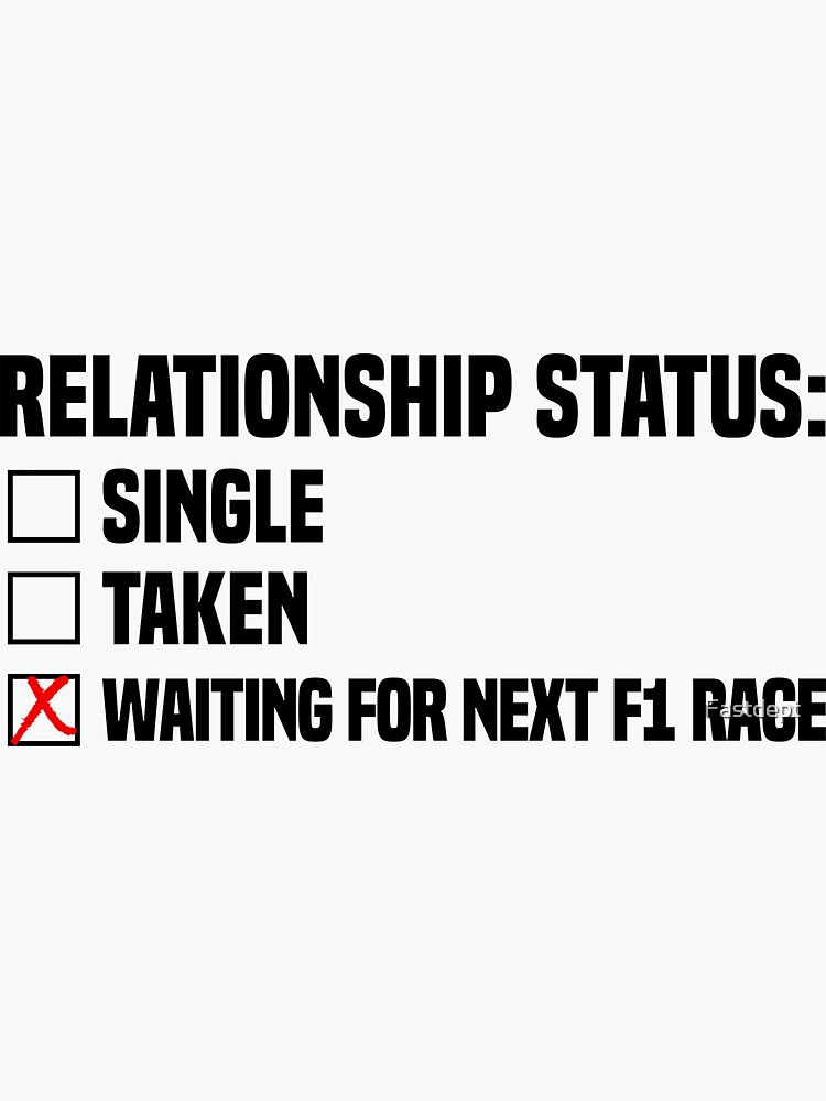 "Relationship status" Sticker for Sale by Fastdept | Redbubble