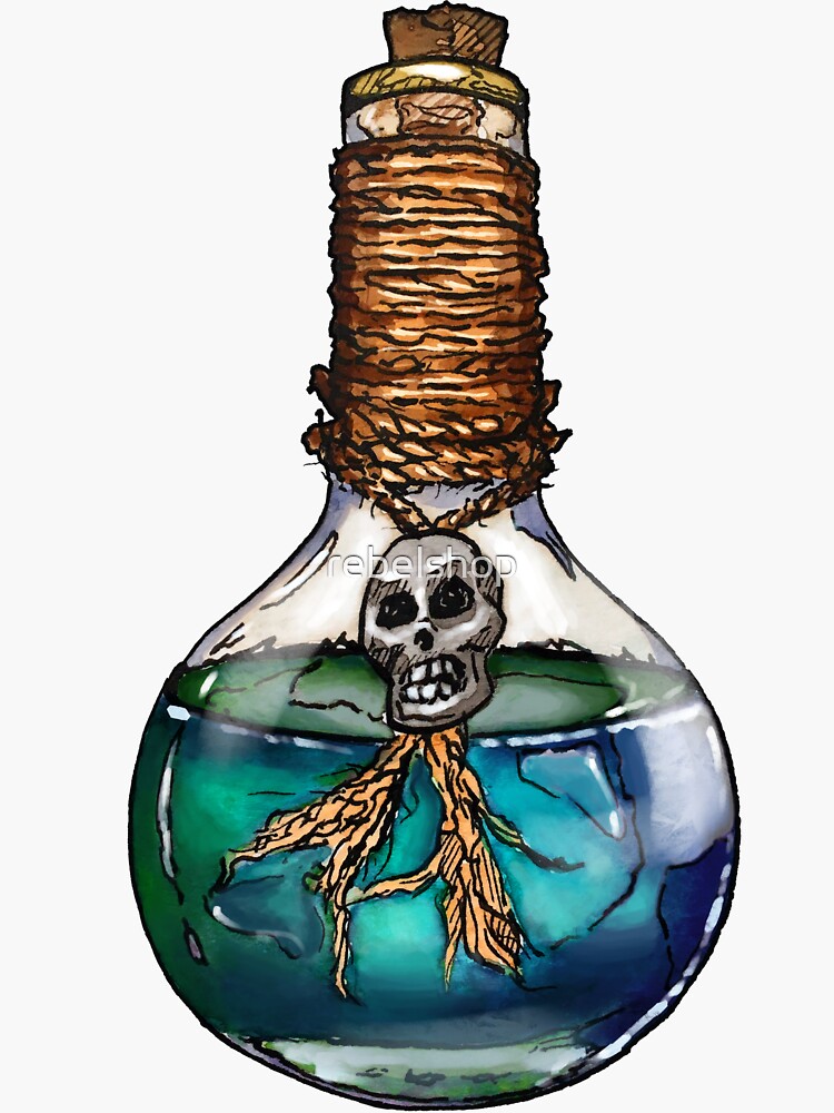 "Potion light bulb" Sticker for Sale by rebelshop | Redbubble