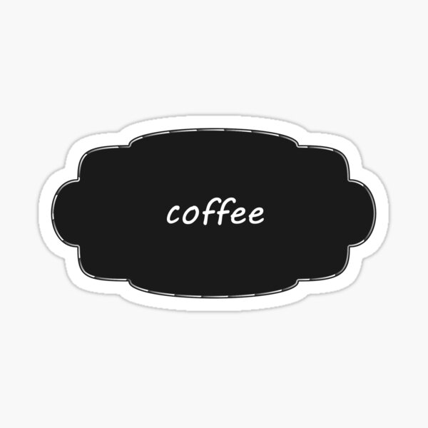 "Printed Pantry Label / Sticker - coffee" Sticker for Sale by weekenz ...