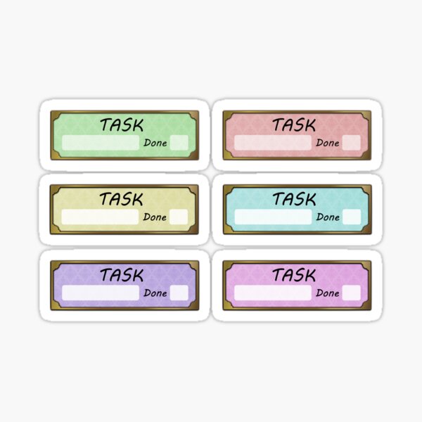 "Monthly Planner Stickers - Variable Task" Sticker for Sale by ...