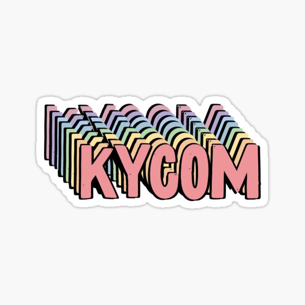 "KYCOM" Sticker for Sale by laurenpcomp33 | Redbubble