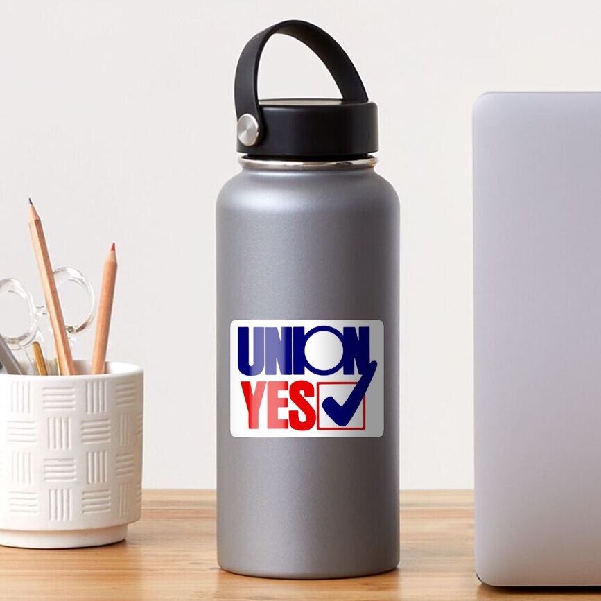 "Union YES" Sticker for Sale by unionpride | Redbubble
