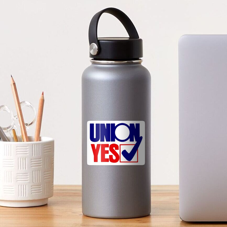 "Union YES" Sticker for Sale by unionpride | Redbubble