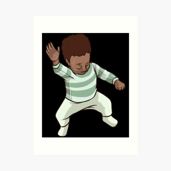 "Nae Nae Dancing Baby Meme" Art Print by HappyMonkeyTees | Redbubble