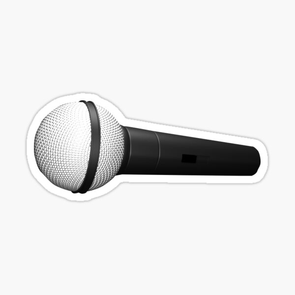 "Microphone" Sticker for Sale by SbroCali | Redbubble