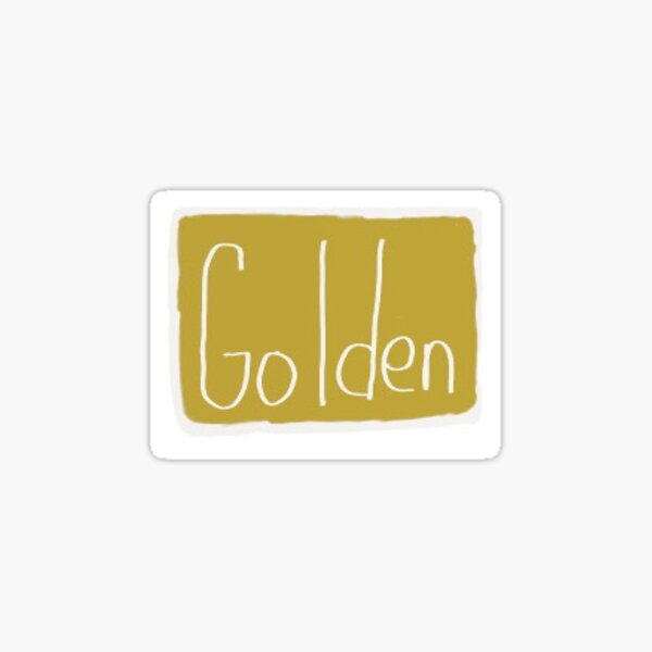 "Harry Styles| Fine Line - Golden " Sticker by saydeelane | Redbubble