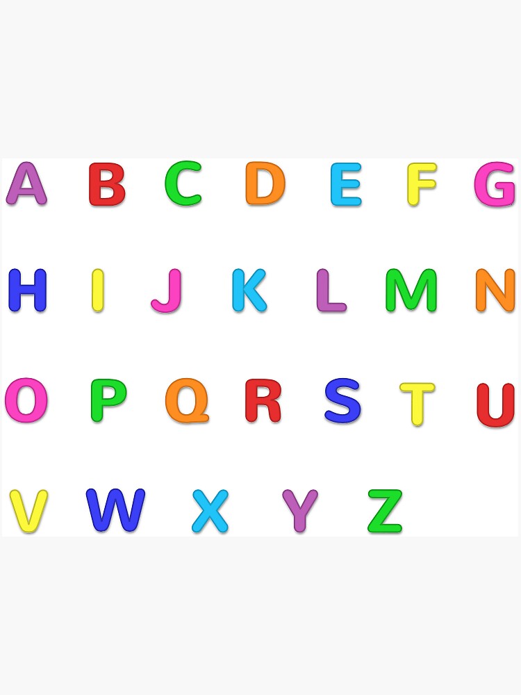 "Alphabet Fridge Magnet Font" Magnet for Sale by drewib | Redbubble