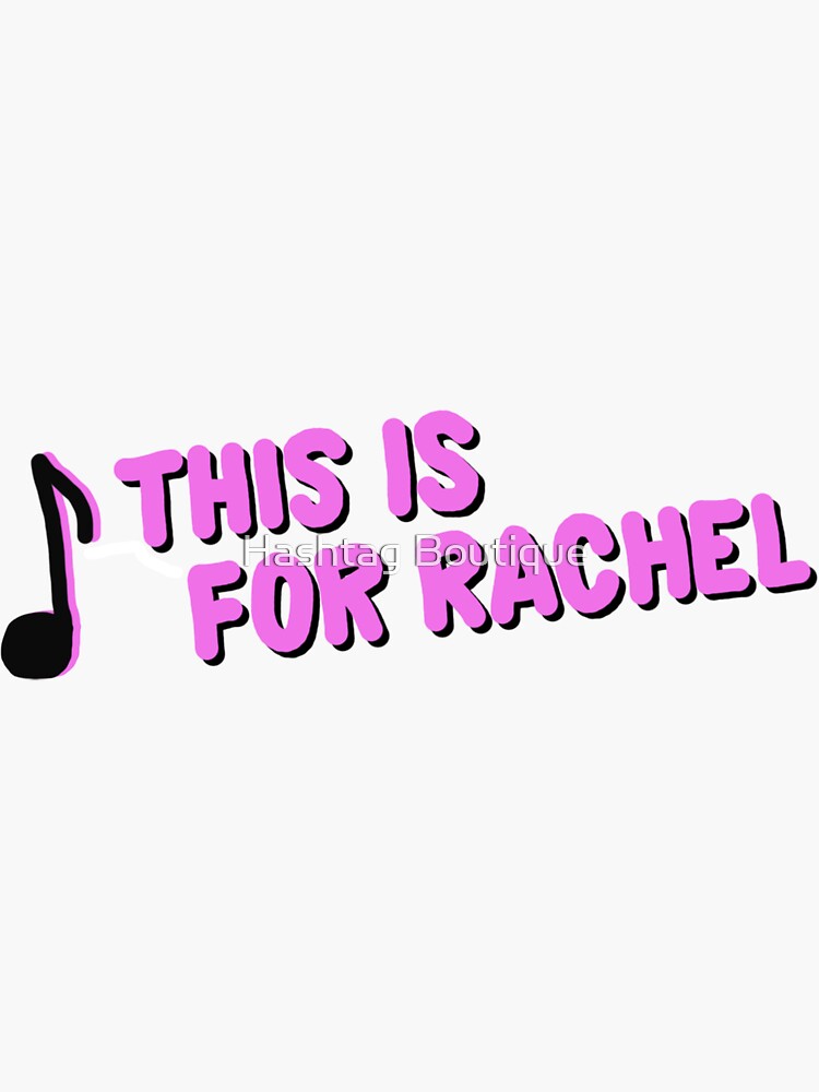 This Is For Rachel Voicemail Tiktok Meme Sticker By Mattryanx Redbubble