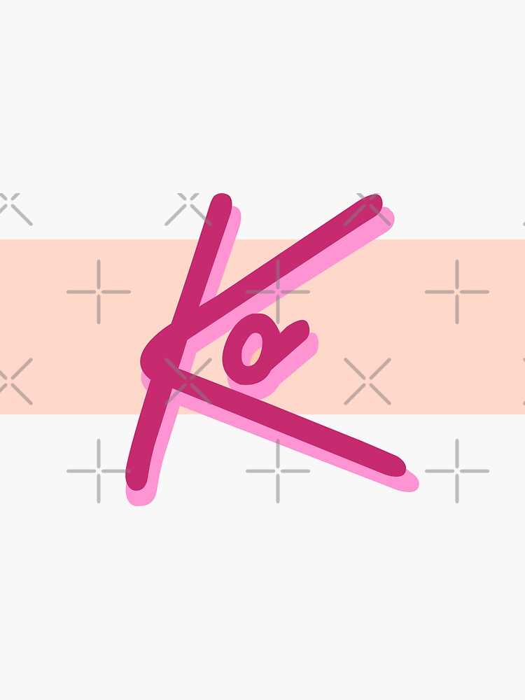 "ko logo - cody ko pastel pink color" Sticker for Sale by cameronbaba ...