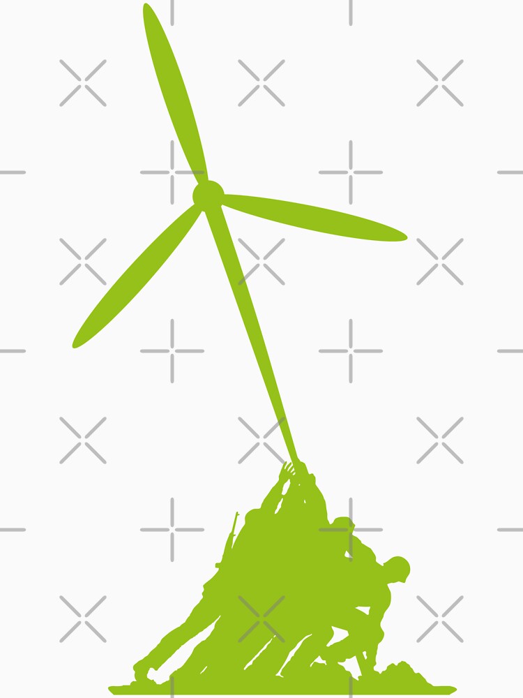 "Raising wind turbines" T-shirt for Sale by KRDesign | Redbubble ...