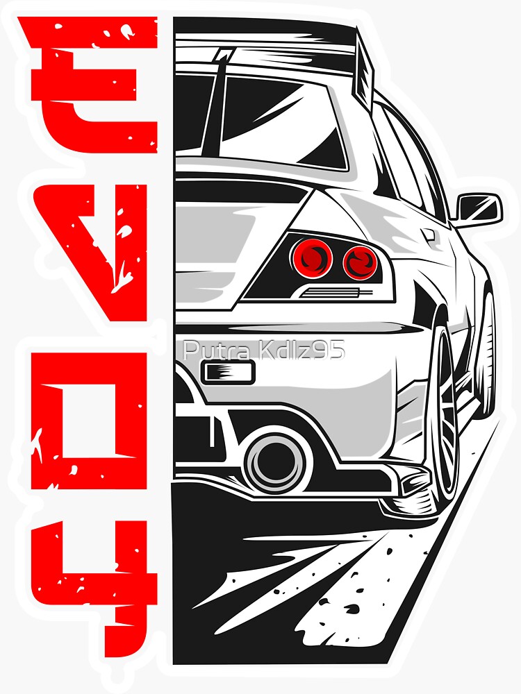 "EVO 4" Sticker for Sale by Dayoneart | Redbubble