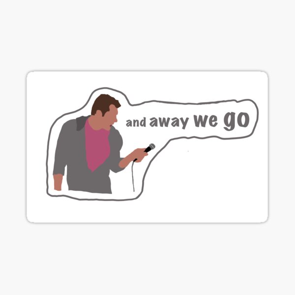 "BILLY AWAY WE GO" Sticker by charliehart1 | Redbubble