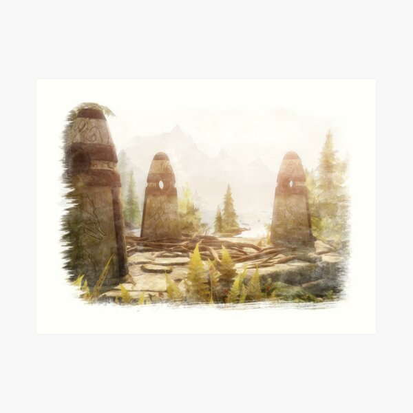 "Standing stones" Art Print by TeEmporium | Redbubble