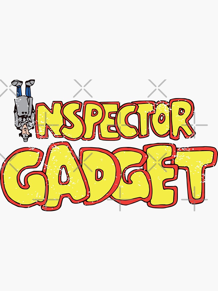 "Inspector Gadget Wowzers Distressed Vintage Funny Humor" Sticker by ...