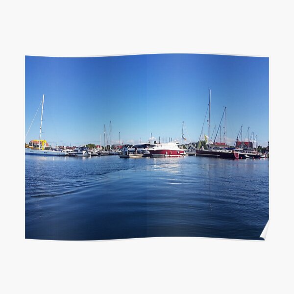 "Jastarnia - harbor" Poster for Sale by AidaArt | Redbubble