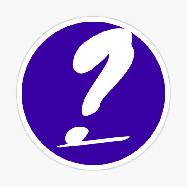 "Question mark" Sticker for Sale by vibeno1 | Redbubble