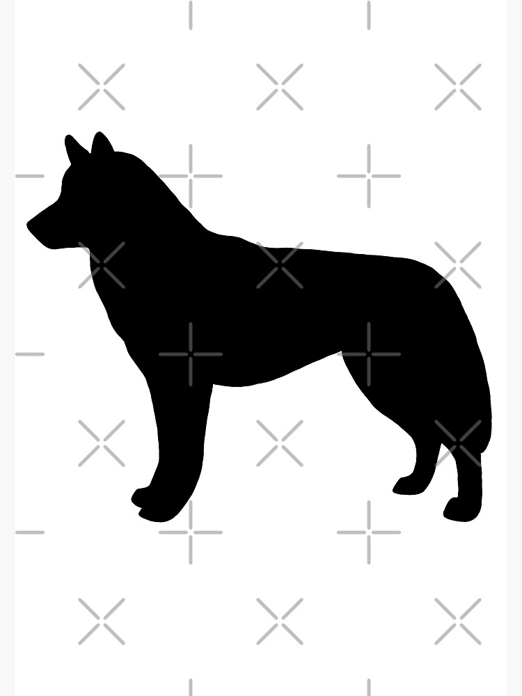 "Siberian Husky - Silhouette" Art Print for Sale by Cynthiaetal | Redbubble