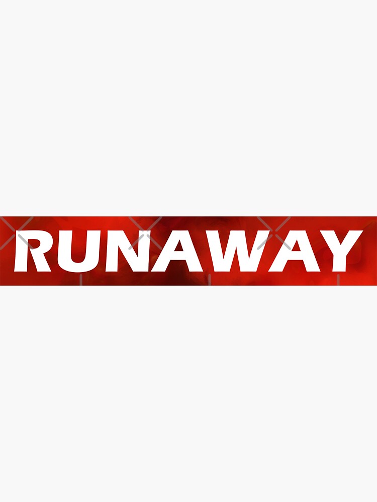 "Runaway" Sticker for Sale by HiddenStar02 | Redbubble