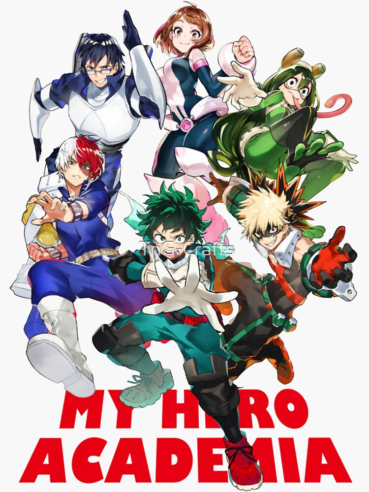 "MHA Assemble Attack" Sticker by TnG-Crafts | Redbubble