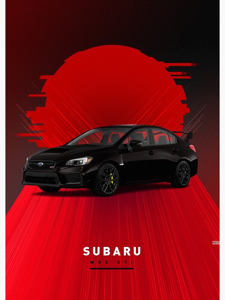 Subaaru WRX STi Premium Matte Vertical Poster