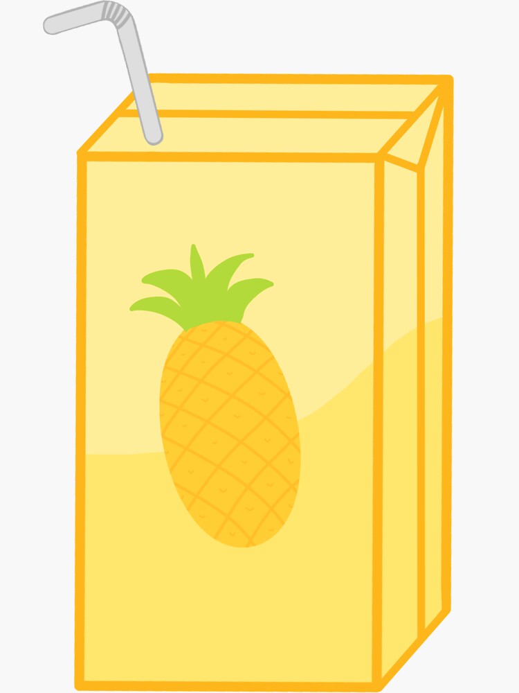 "Pineapple juice" Sticker by dreambubbleart | Redbubble