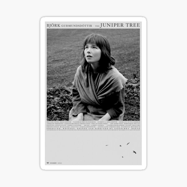 "Bjork in The Juniper Tree (1990) - Film Poster" Sticker by ...