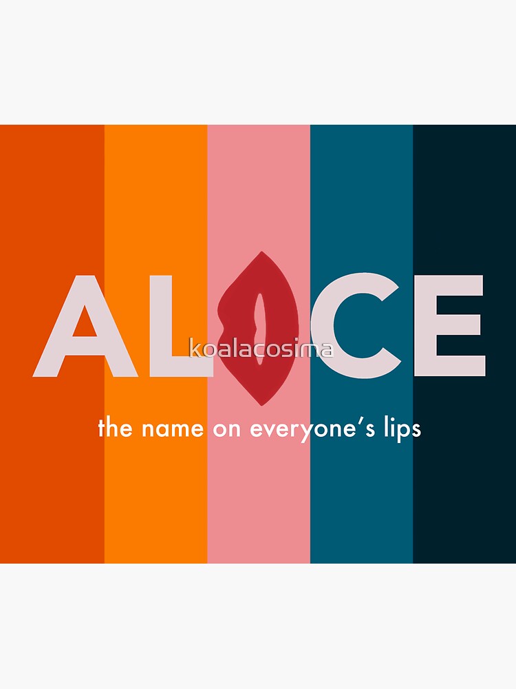 "Alice Talkshow Host Cards" Sticker for Sale by koalacosima | Redbubble