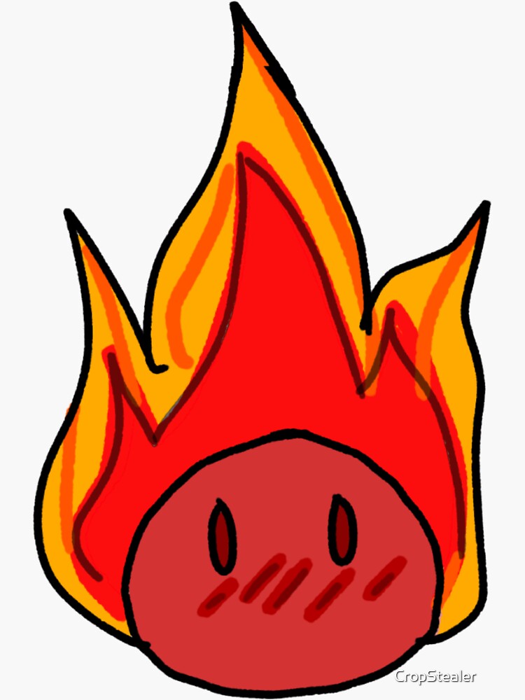 "Fire Slime" Sticker for Sale by CropStealer | Redbubble