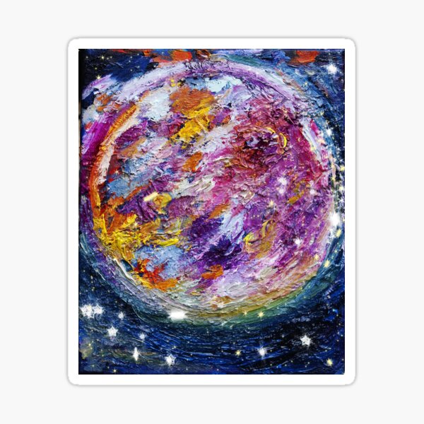 "Purple Moon" Sticker for Sale by tanyazevallos | Redbubble