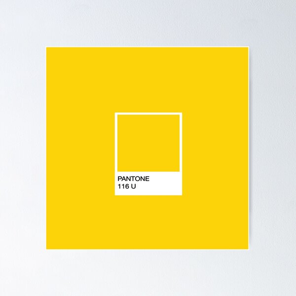 "PANTONE Yellow" Poster for Sale by joaovictorprado | Redbubble