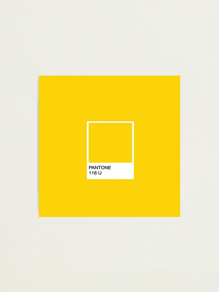 "PANTONE Yellow" Photographic Print for Sale by joaovictorprado | Redbubble