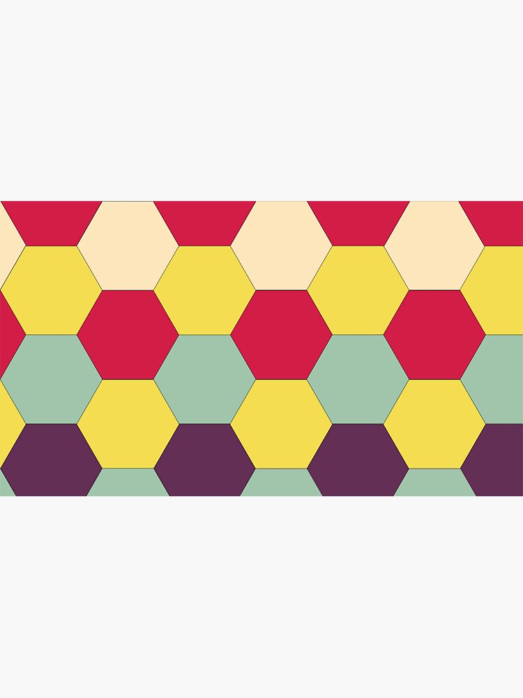 "Hippie Van Hexagon Texture design" Sticker by almankusha91 | Redbubble