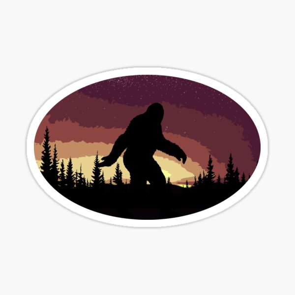 Bigfoot Silhouette Stickers | Redbubble