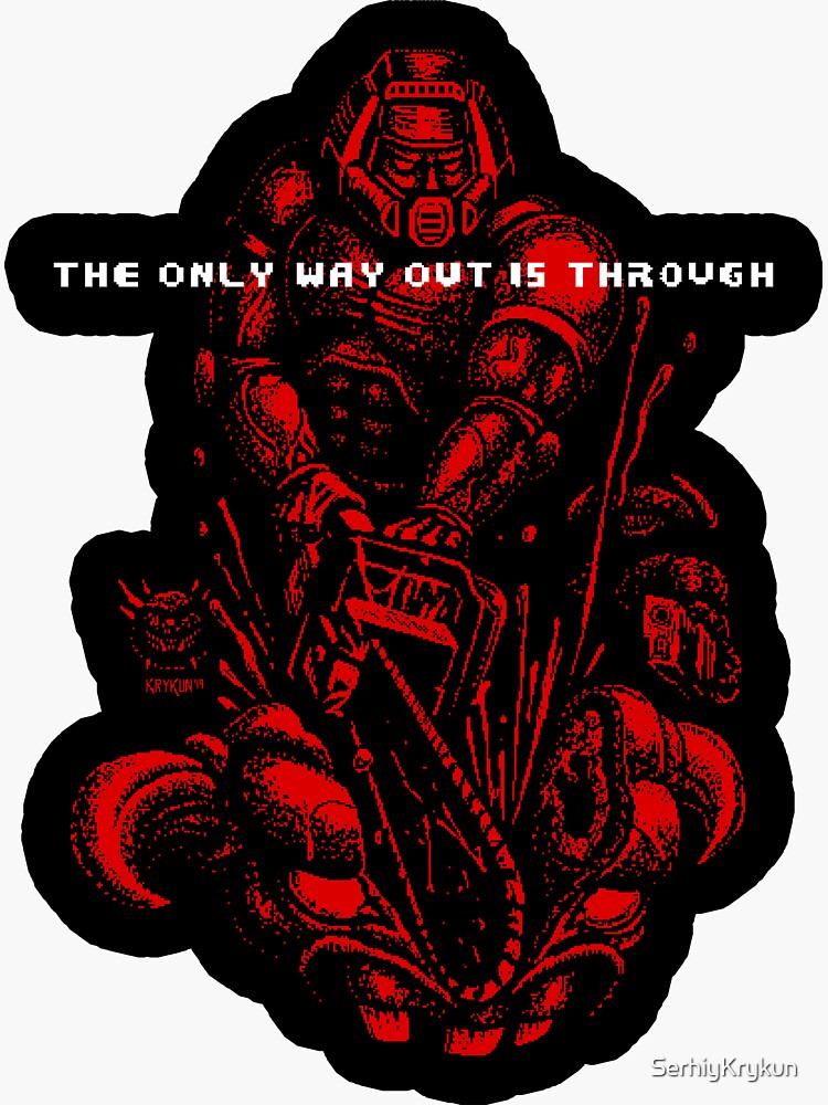 "The Only Way Out" Sticker by SerhiyKrykun | Redbubble