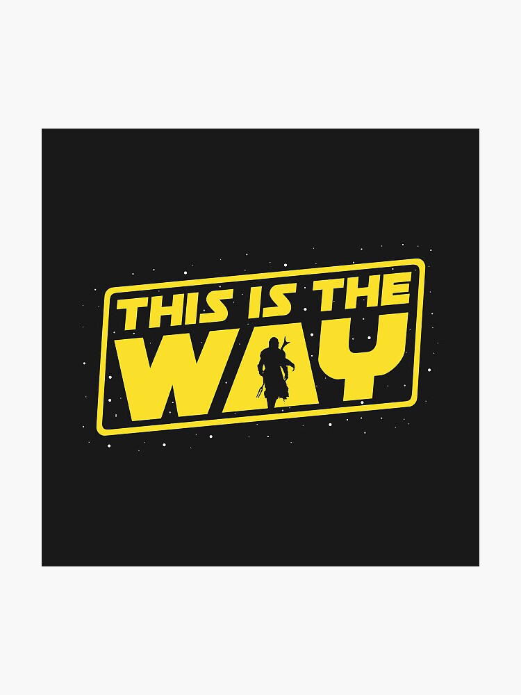 "This Is The Way" Sticker for Sale by sgphotos | Redbubble
