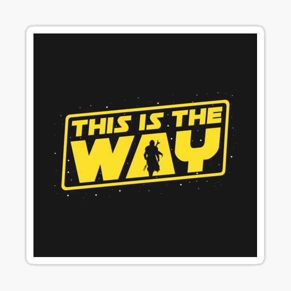 "This Is The Way" Sticker for Sale by sgphotos | Redbubble