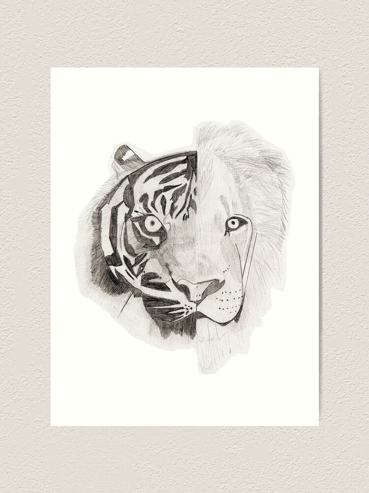 "Liger Drawing" Art Print for Sale by Strugatsky | Redbubble