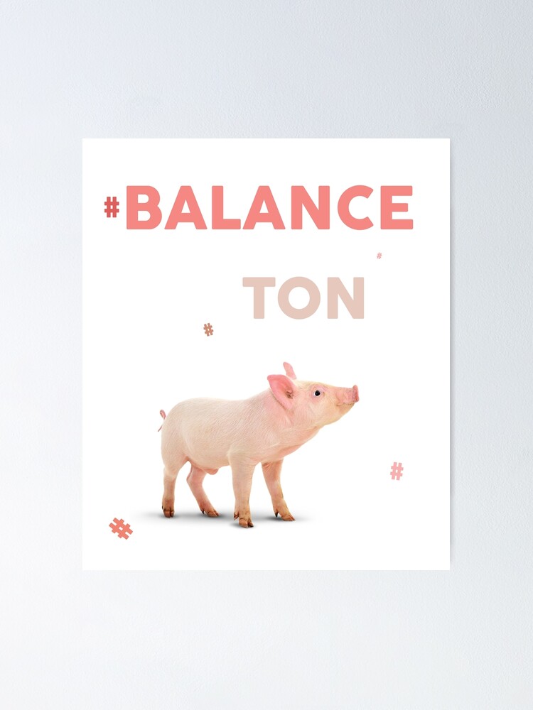 Poster « Balance ton quoi porc cochon # », par NoeBug | Redbubble