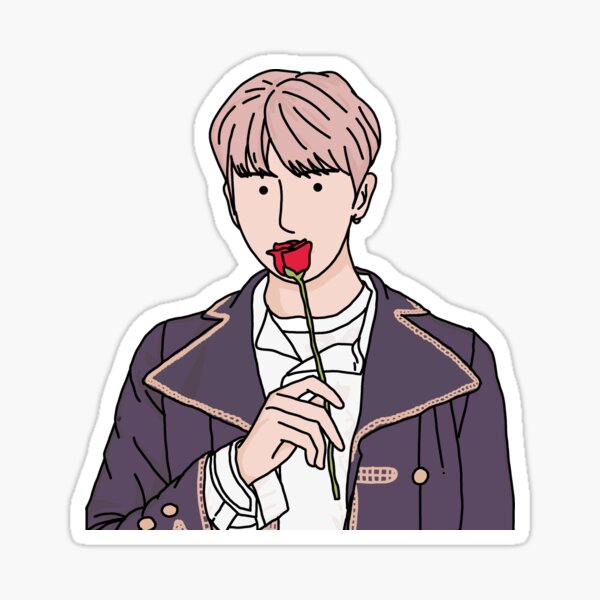 "RM-Boy With Luv" Sticker for Sale by NA22 | Redbubble