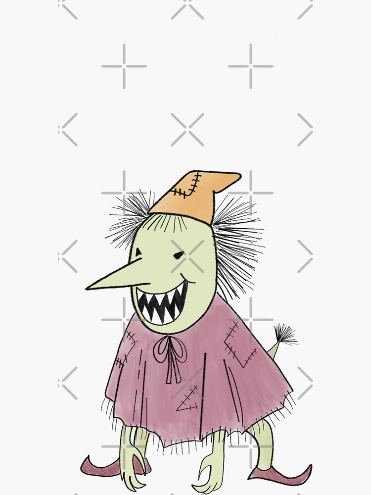 "Nameless Monster colored" Sticker for Sale by tischmeyourways | Redbubble