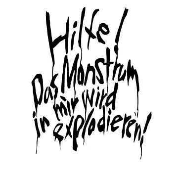 "Help the monster inside me" Sticker for Sale by tischmeyourways ...