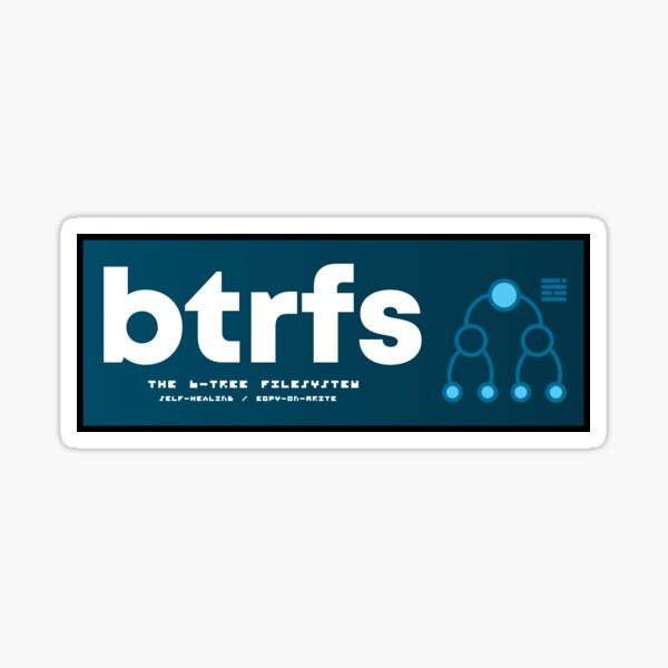 "btrfs" Sticker for Sale by QuillRegister | Redbubble